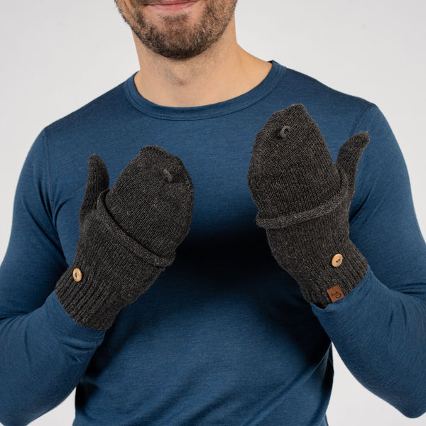 Men s Knit Convertible Mittens Merino